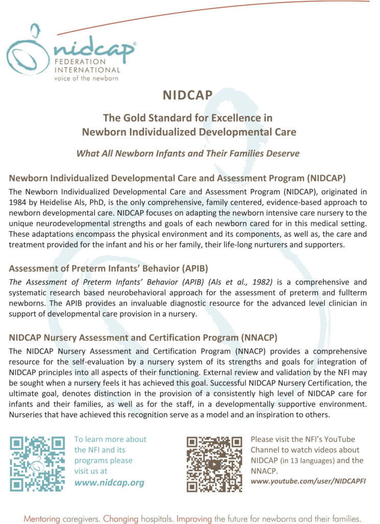 Microsoft Word - One Page Overview NIDCAP APIB NNACP Jan 2015 fi - NIDCAP