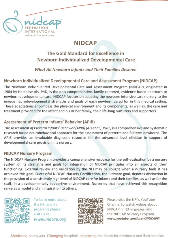 One Page Overview NIDCAP APIB NNP Nov2018 final - NIDCAP